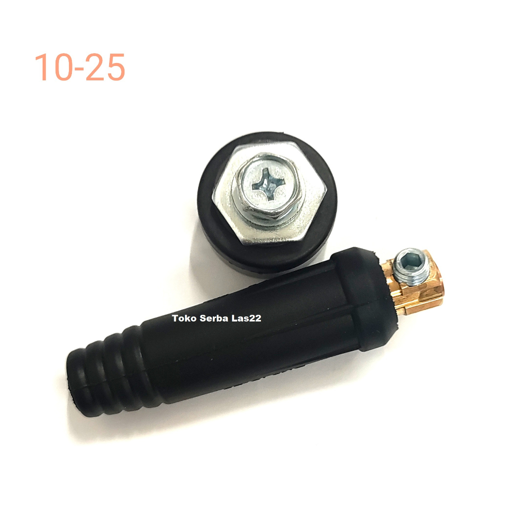 Jual Cable Socket Connector 25 mm FEMALE / Kabel Konektor Las 10mm ...