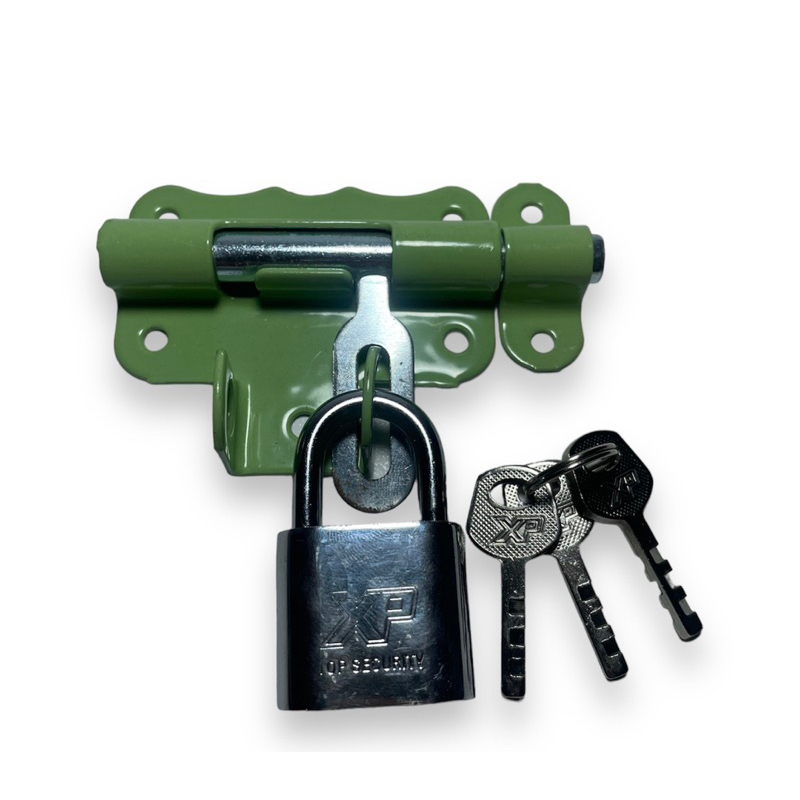 Jual Paket grendel overpal 2inch + gembok 30mm freed | Shopee Indonesia