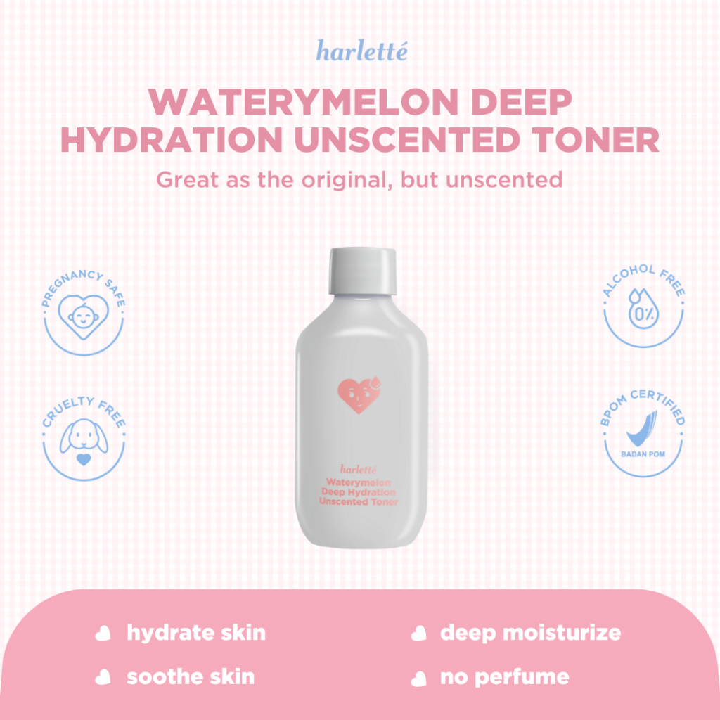 Jual Harlette Waterymelon Deep Hydration Unscented Toner | Dry ...