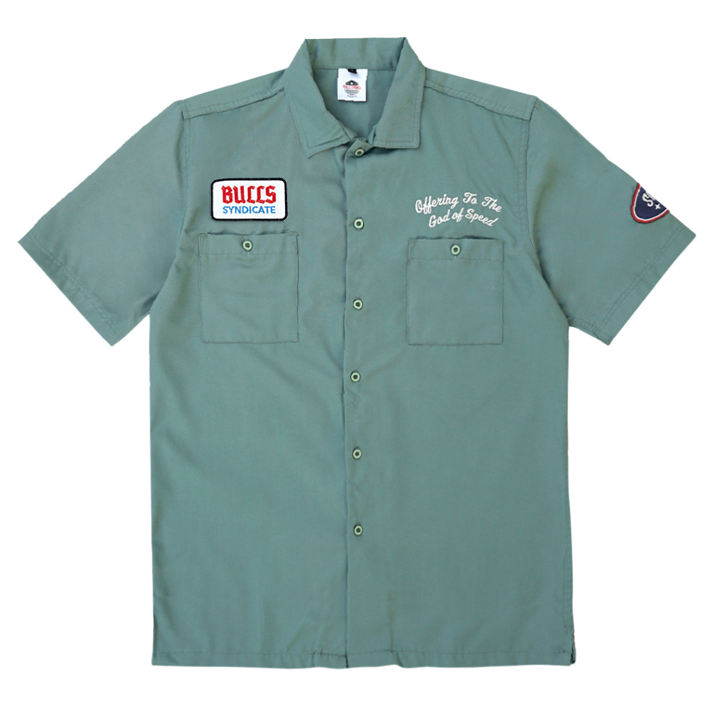 Jual BULLS SYNDICATE Shirt Montaigne Sage Green | Shopee Indonesia