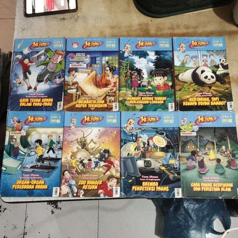 Jual buku kuark level 3 1 paket ada 8 buku | Shopee Indonesia