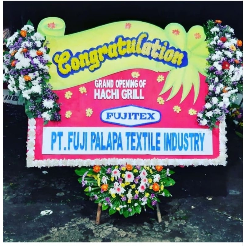 Jual bunga papan untuk ucapan semua acara bunga 3 titik+variasi ukuran ...