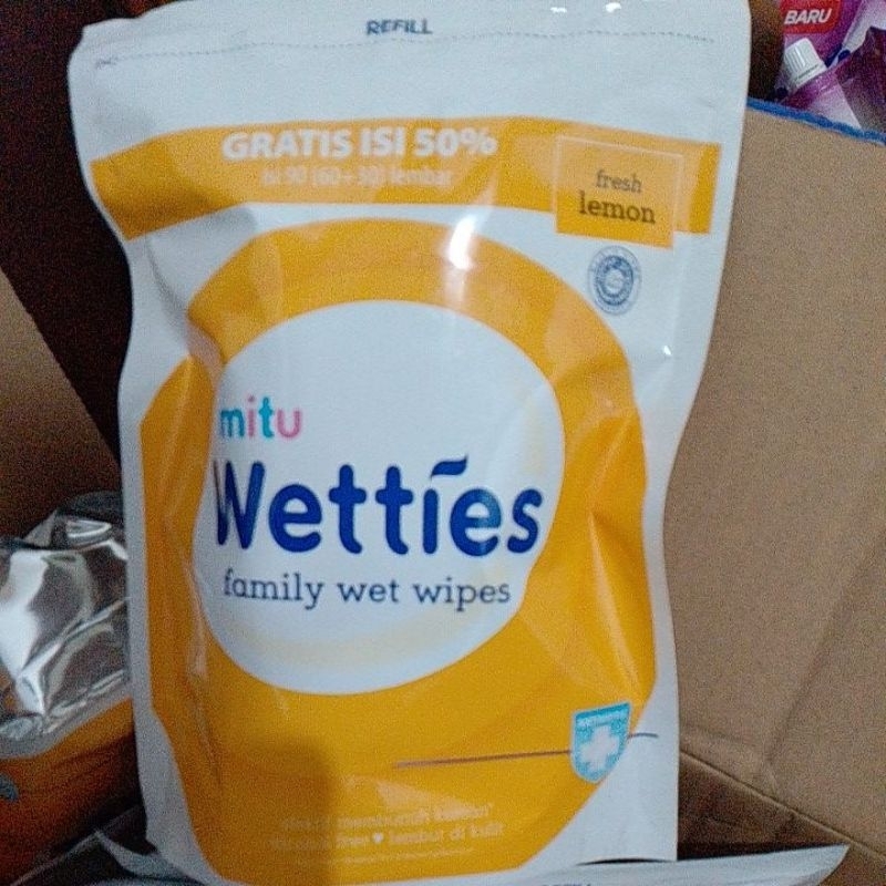 Jual Mitu Wetties lemon refill 90S | Shopee Indonesia