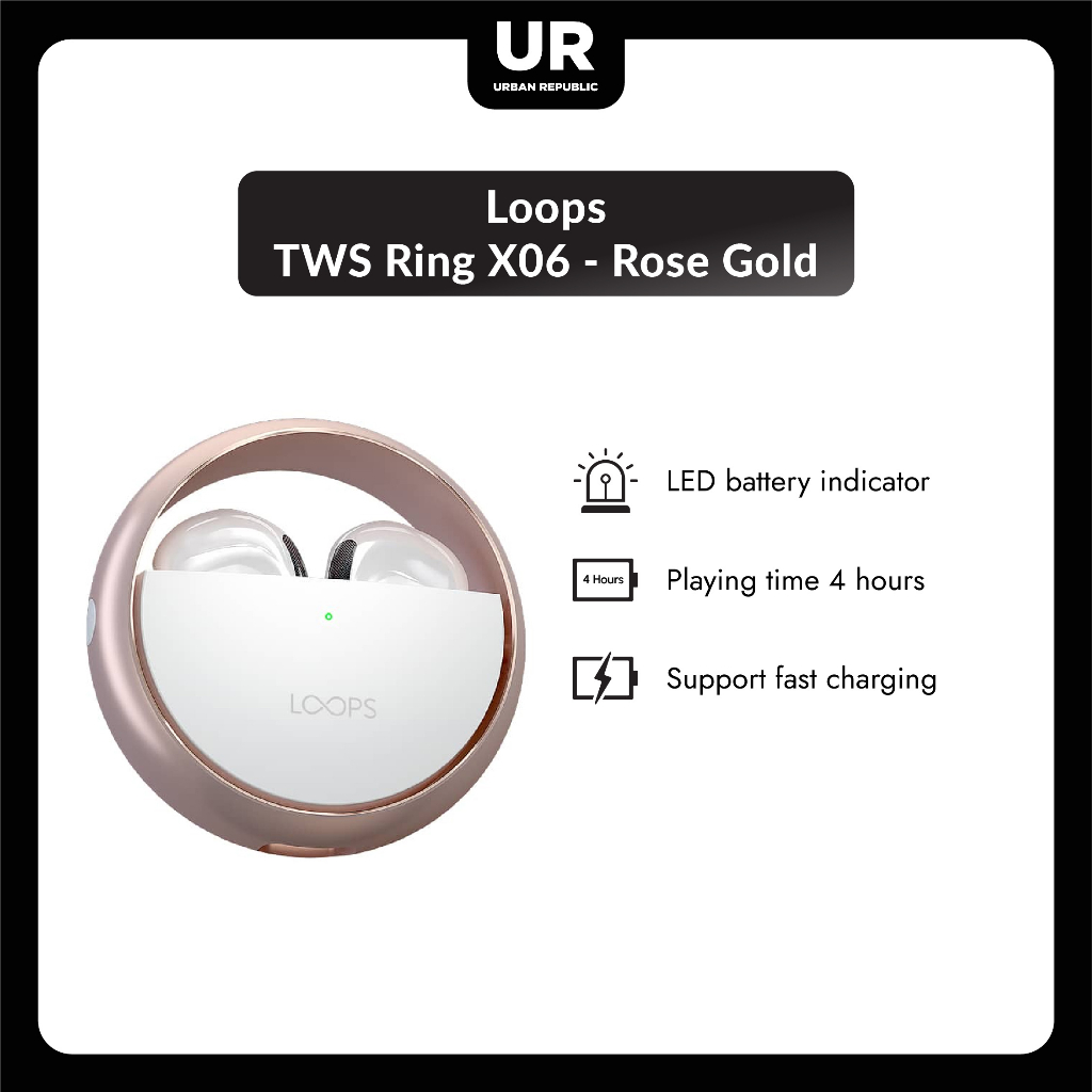 Jual Loops TWS Ring X06 - Rose Gold | Shopee Indonesia