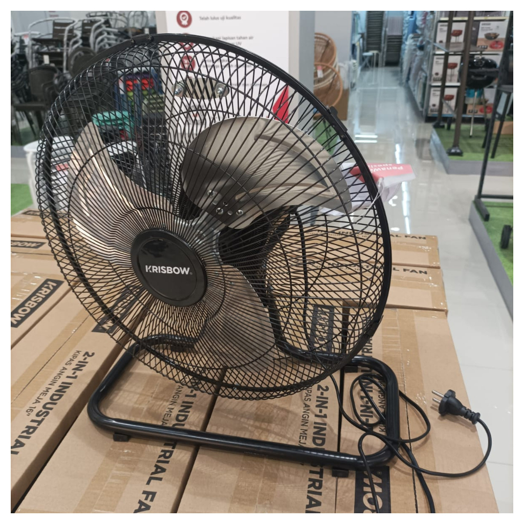 Jual ACE Krisbow 16 Inci INDUSTRIAL TABLE FAN Kipas Angin Industrial 2 In 1 55 Watt | Shopee ...
