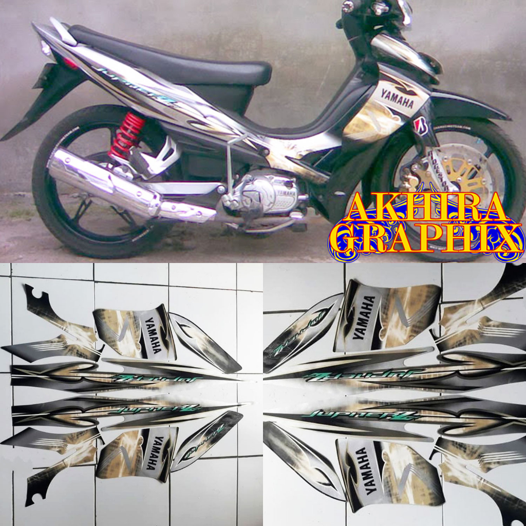 Jual Stiker striping Jupiter Z burhan tahun 2008-2009 lis polet motor ...