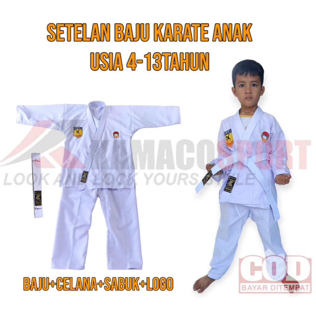 Jual Baju Karate Anak Satu Set Plus Logo Bordir | Shopee Indonesia Jual Baju Karate Anak Satu Set Plus Logo Bordir | Shopee Indonesia
