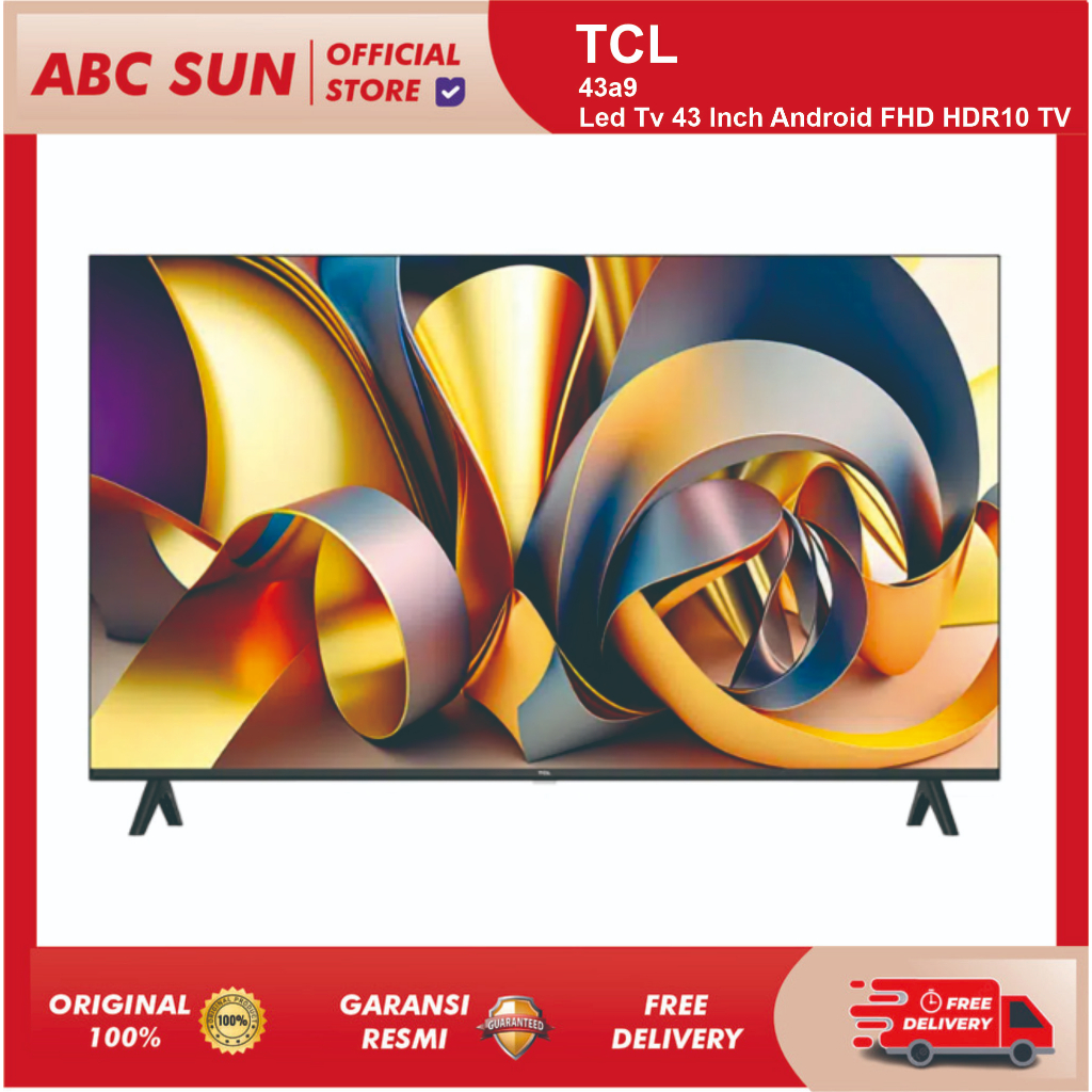 Jual TV LED 43 inch Android FHD TCL 43A9 New 2023 | Shopee Indonesia
