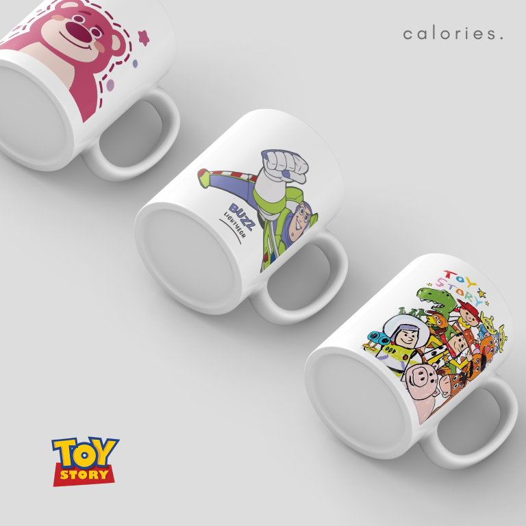Jual Calories Mug Cangkir Gelas TOY STORY Woody Jessy Buzz | tas kuliah ...