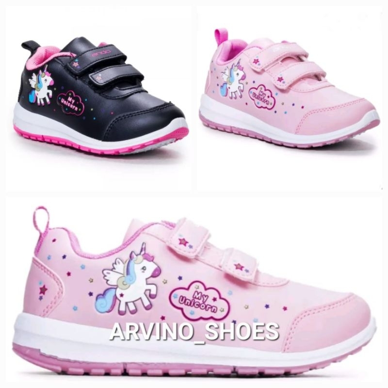 Jual Sepatu Ando Minicorn-Miaw Velcro Uk 29-32 Sneakers Anak Paud Tk ...