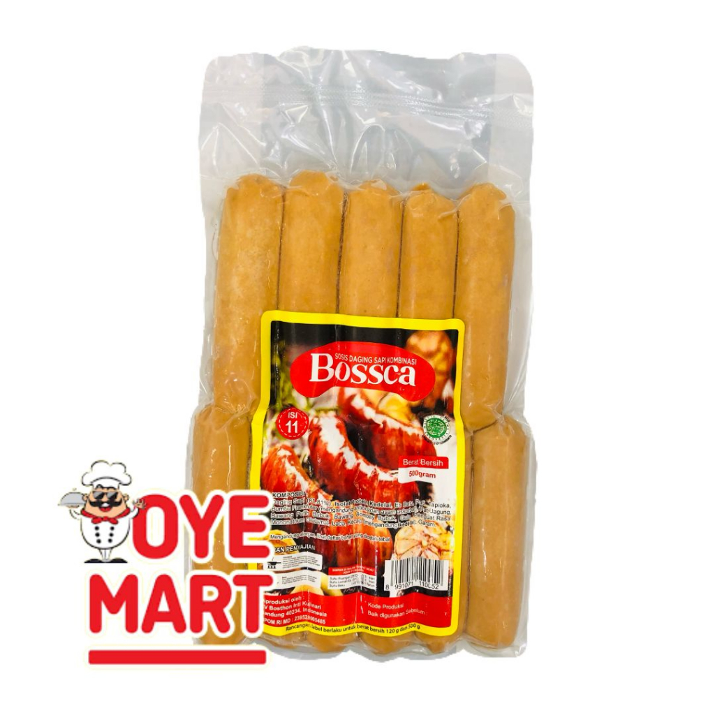 Jual BOSSCA SOSIS SAPI 500GR ISI 10+1 / SOSIS BAKAR SAPI | Shopee Indonesia