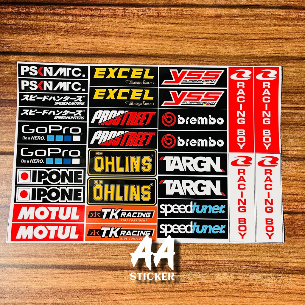 Jual Sticker Racing Pack Sponsor Stiker Motor | Shopee Indonesia