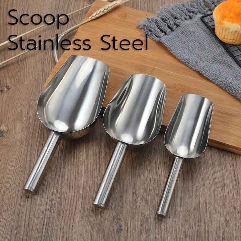 Jual Scoop Stainless Steel - Sendok Sekop Es Batu - Serokan Metalik ...