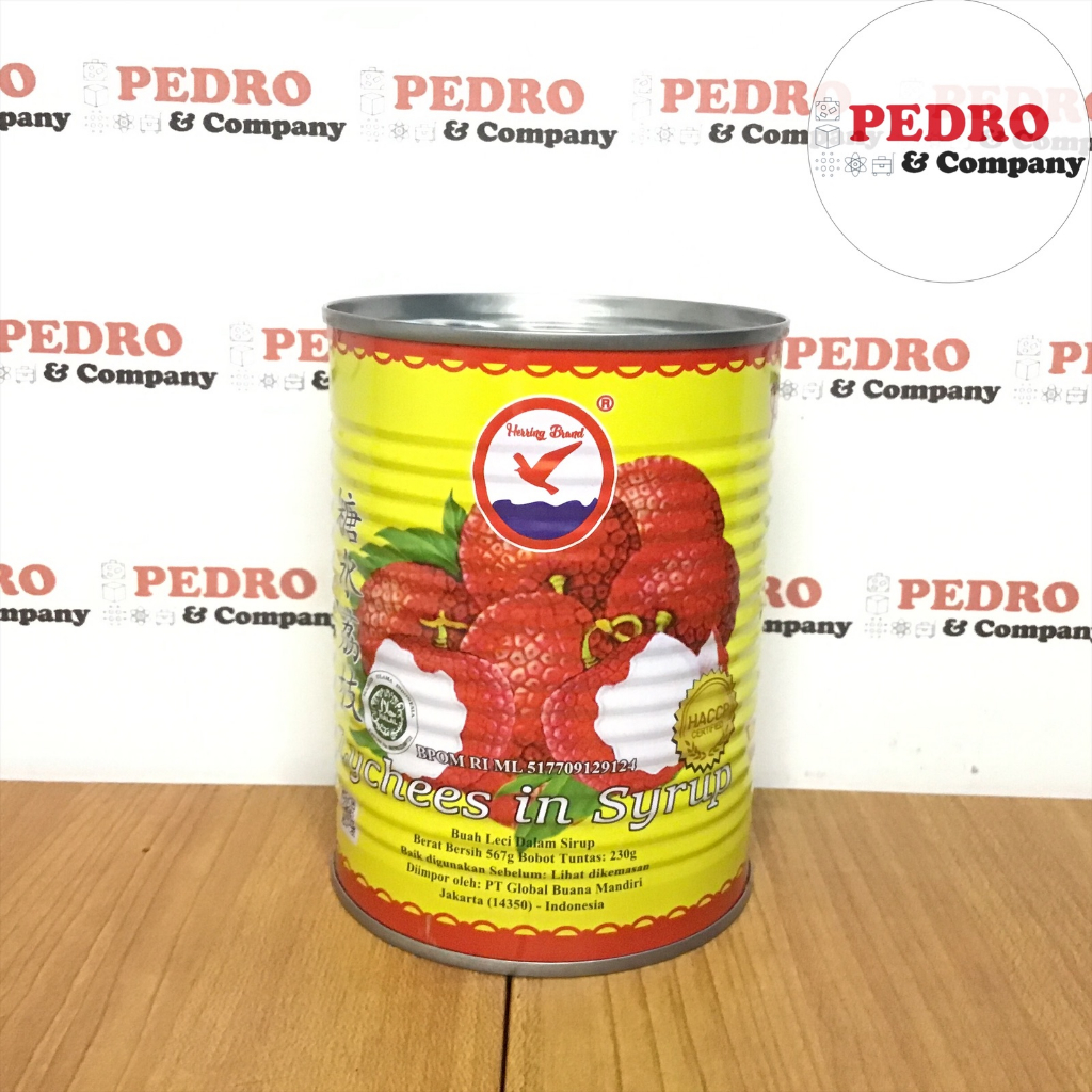 Jual Herring brand lychees in syrup 567 gram - buahleci lychee sirup ...