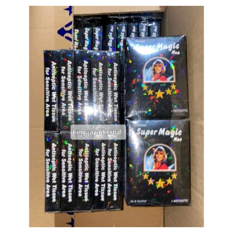 Jual Tissue Tisu Super Magic Tisu Pria Harga Per 1 Slop Isi 10 kotak ...