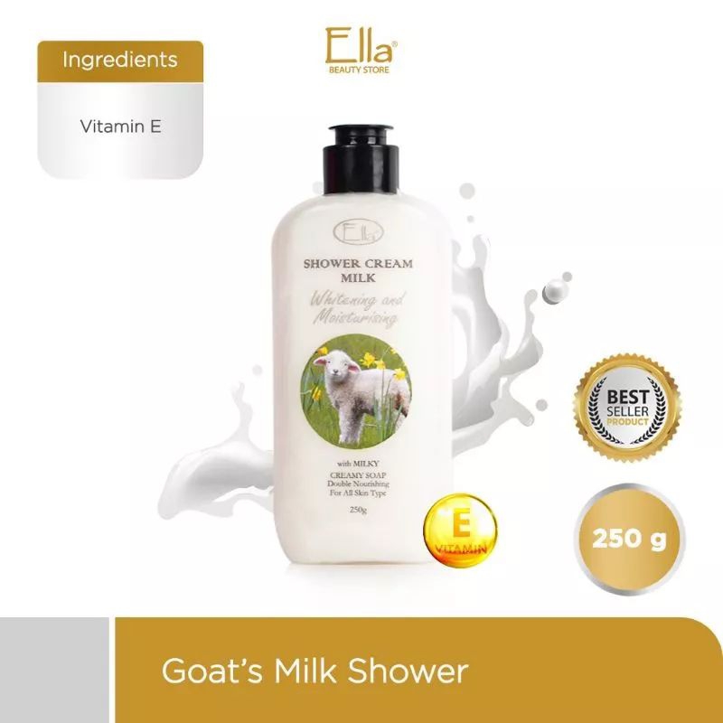 Jual Ella Skincare Shower Cream Milk Brightening 250g | Shopee Indonesia