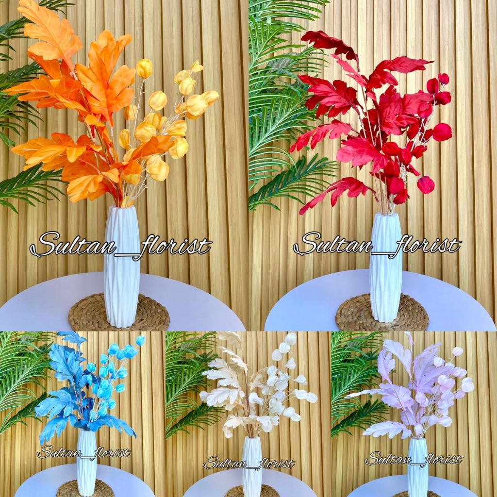 Jual Bunga Hias Lentera Vas Ulir estetik Kekinian COD//Bunga estetik ...
