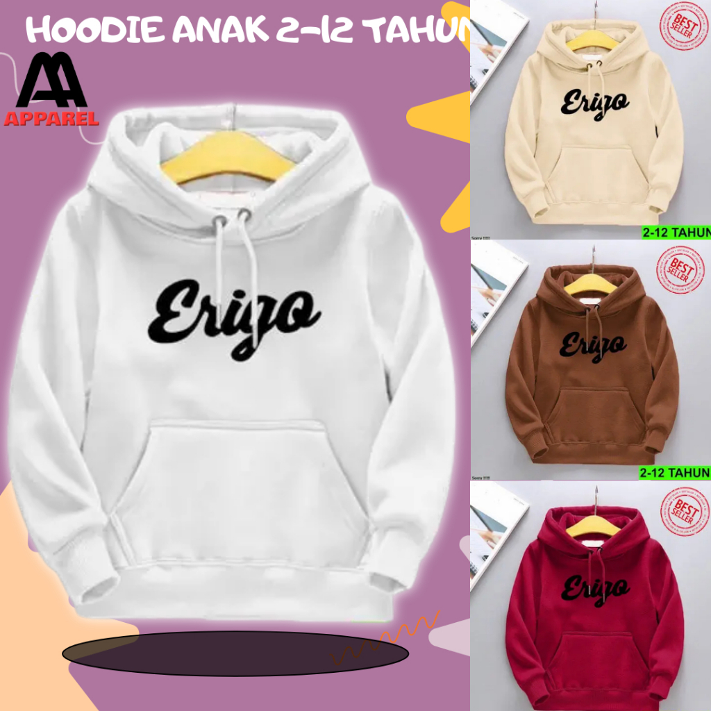 Jual Sweater Hodie ERIGO Anak Laki Laki Perempuan Terbaru Umur 1 2 3 4 ...