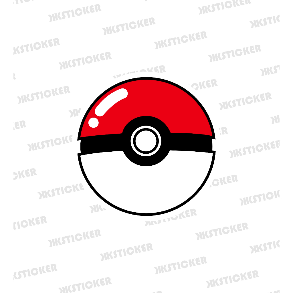 Jual Sticker Pokeball - Pokemon | Stiker Vinyl Anti air + Laminasi ...