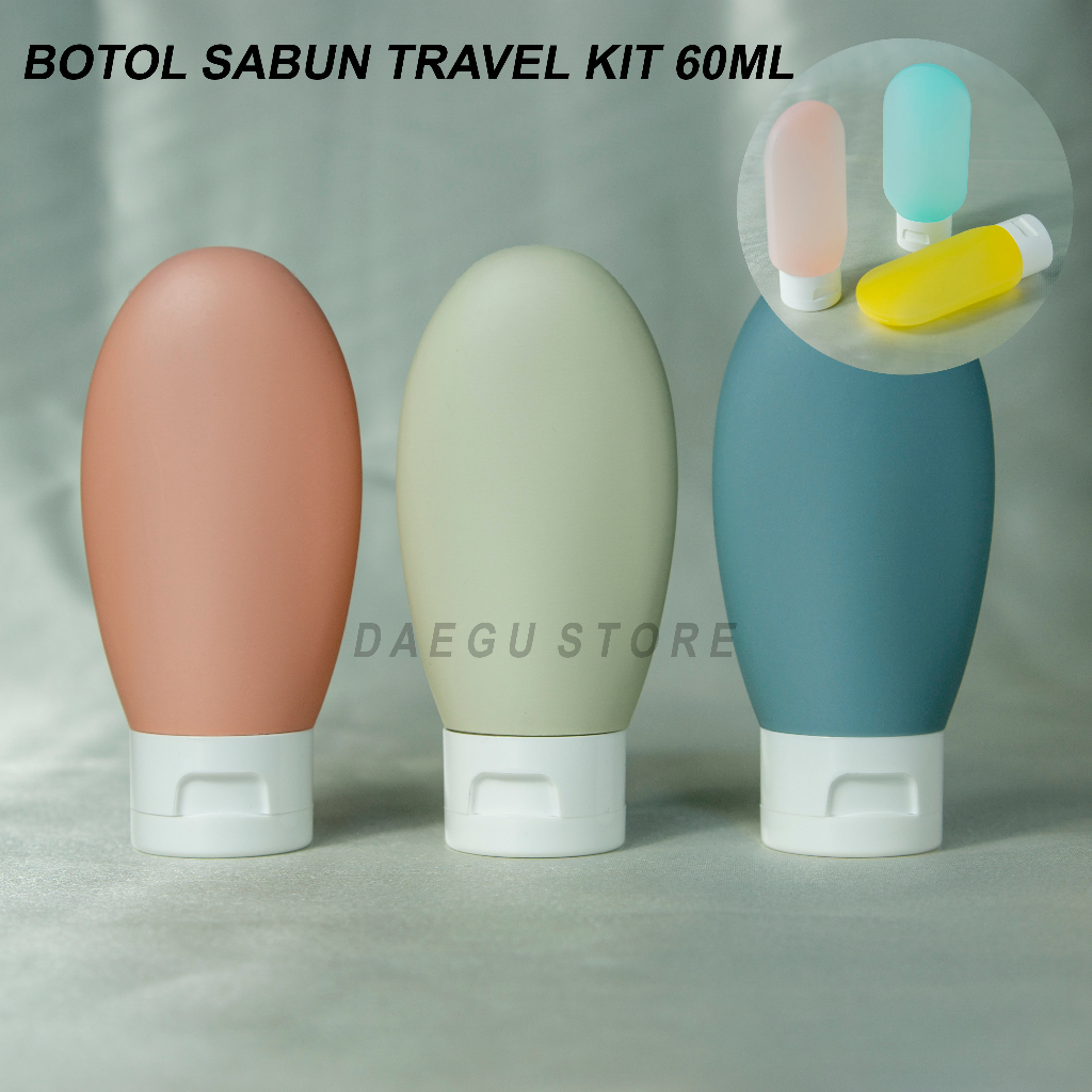Jual Botol 60ml Sabun Shampoo Lotion Travelling Botol Travel Portable ...