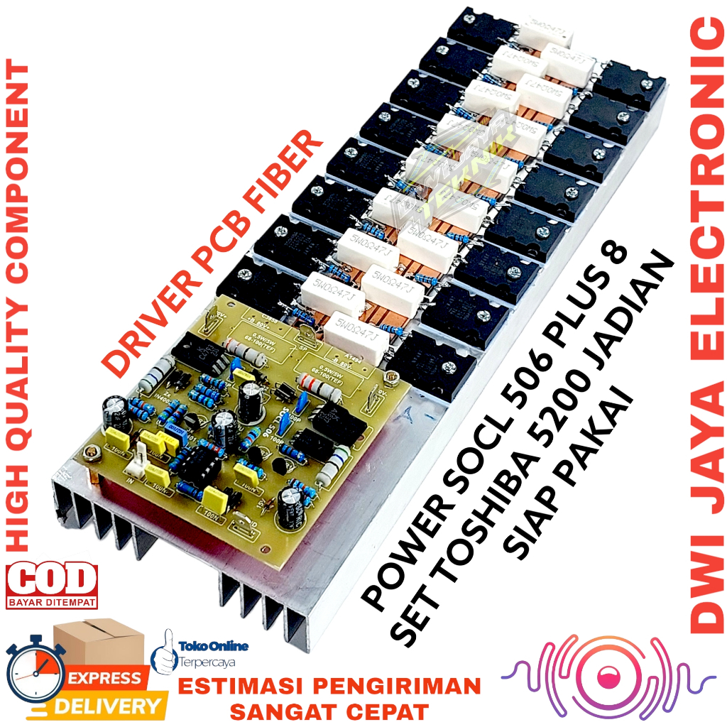 Jual POWER SOCL 506 PLUS 8 SET THOSIBA JADIAN SIAP PAKAI | Shopee Indonesia
