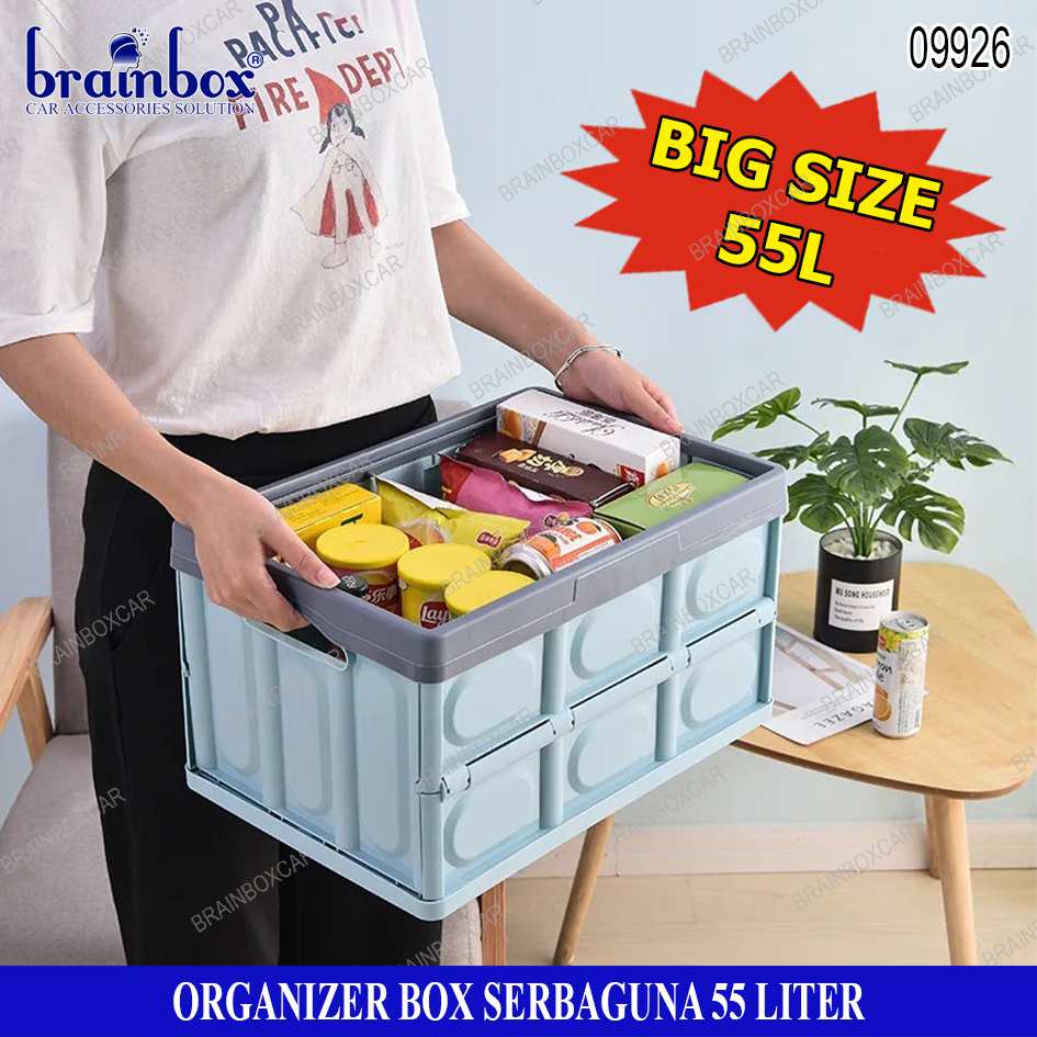 Jual Car Storage Box 55 Liter Organizer Trunk Kotak Penyimpanan Bagasi ...
