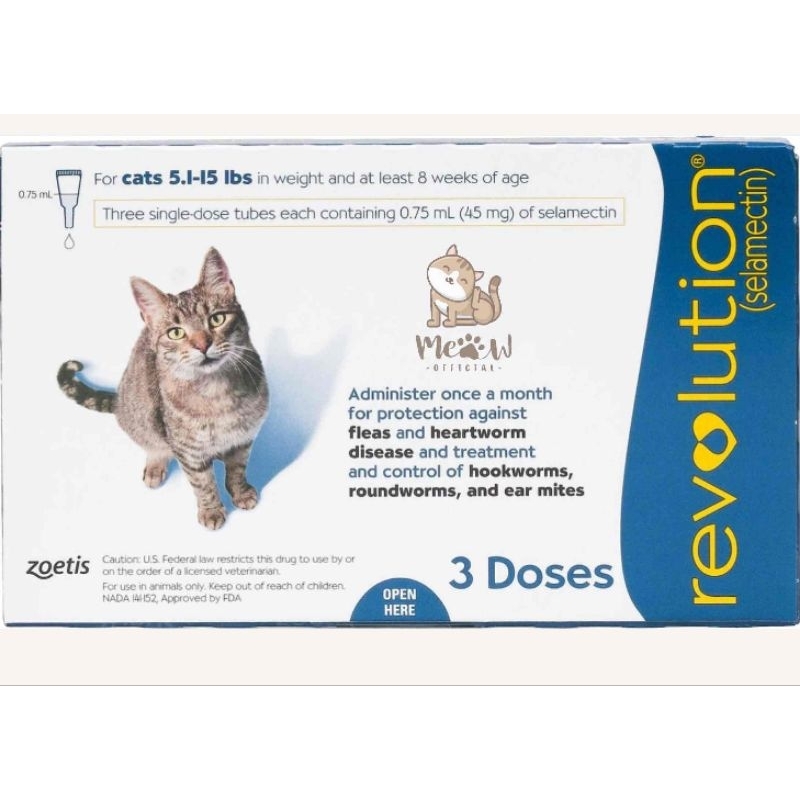 Jual Revolution Cat / Revolution Cat Adult / Obat Kutu Kucing Dewasa ...