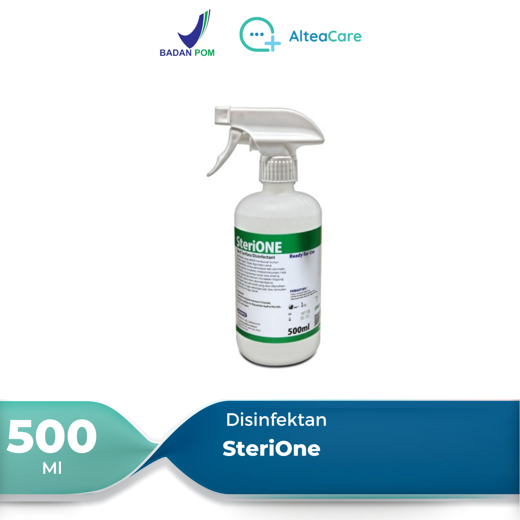 Jual STERIONE Spray 500 Ml (Antiseptik, Anti Kuman/Bakteri, Disinfektan ...