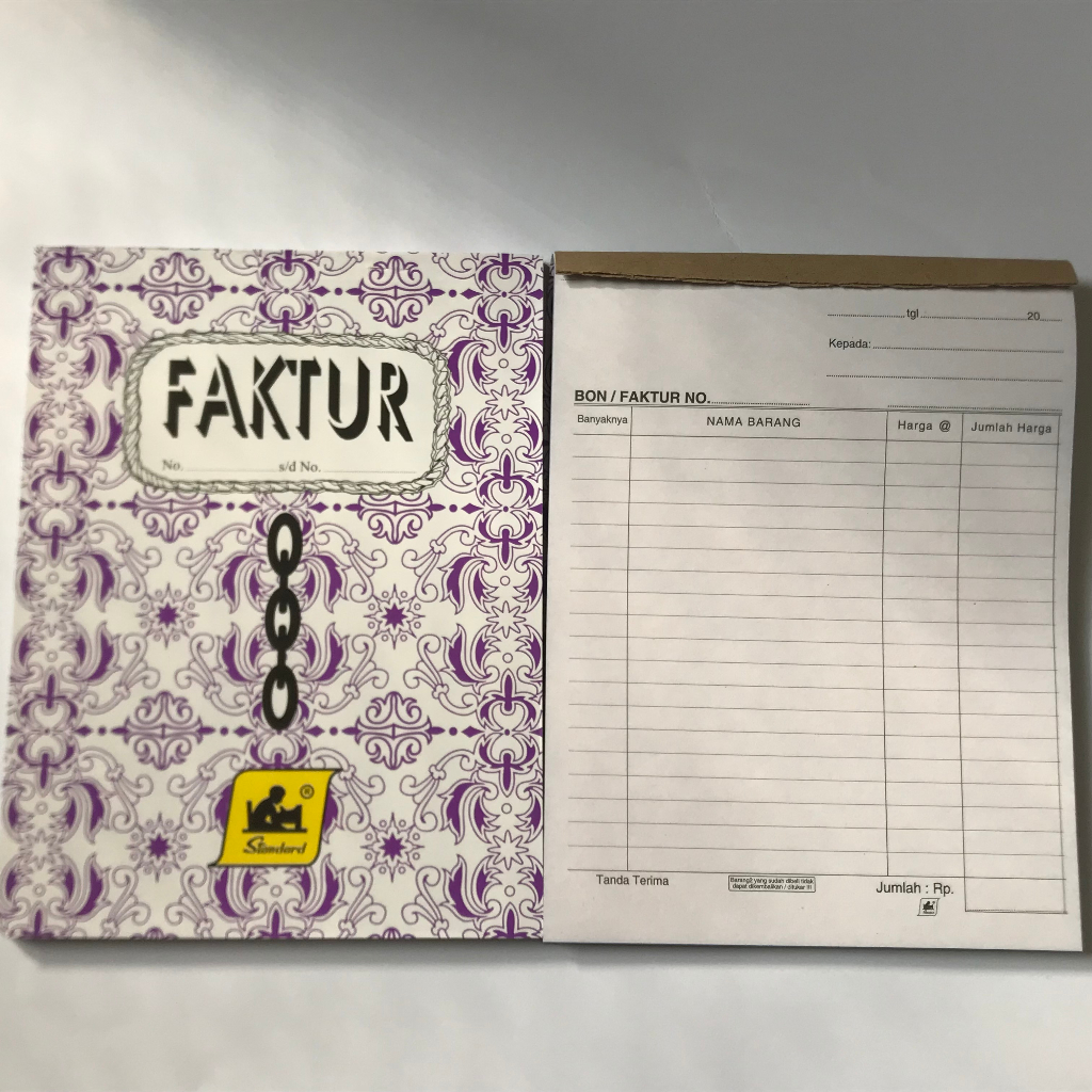 Jual Bon Rangkap 4 / Bon Faktur Kontan Ncr 4 Ply Ukuran Besar Posisi ...