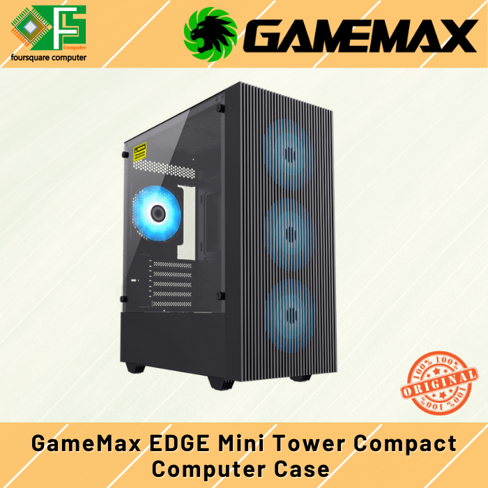 Jual GameMax EDGE Mini Tower Compact Casing Komputer Gaming Include 1x ...