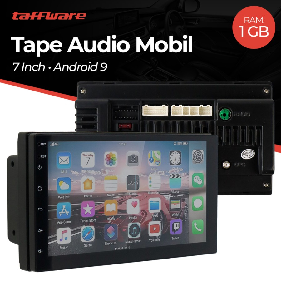 Jual Head Unit Tape Audio Mobil 7Inch Radio Bluetooth Android 10 Hitam ...