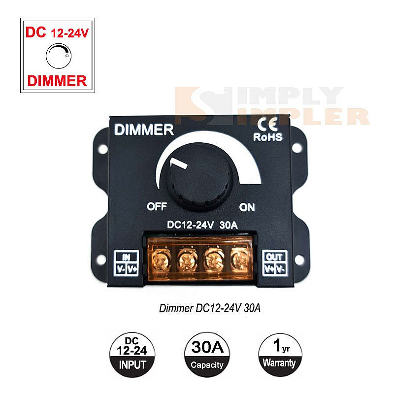 Jual LED Swich Dimmer Sistem DC 12-24V Dimer Dimm Dimmable DC Series ...
