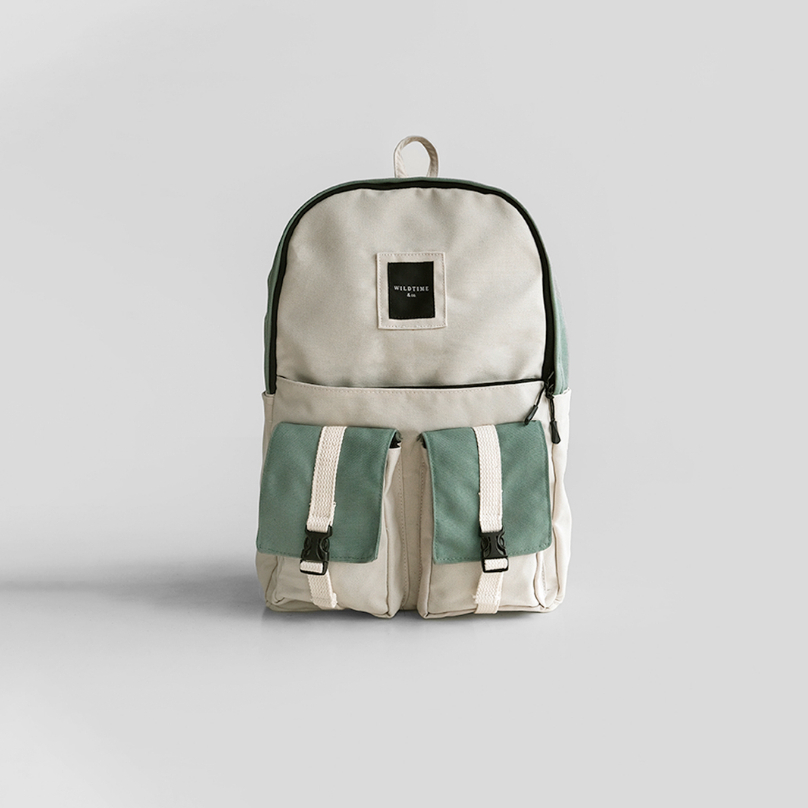 Jual Wildtime&Co - Ransel Bag Pack Heloz Pocket Cream | Shopee Indonesia