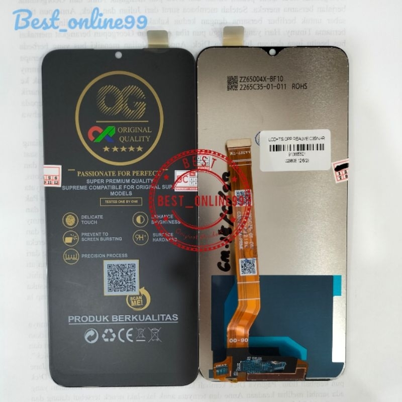 Jual LCD+TOUCHSCREEN REALME C35/NARZO 50A PRIME BLACK | Shopee Indonesia