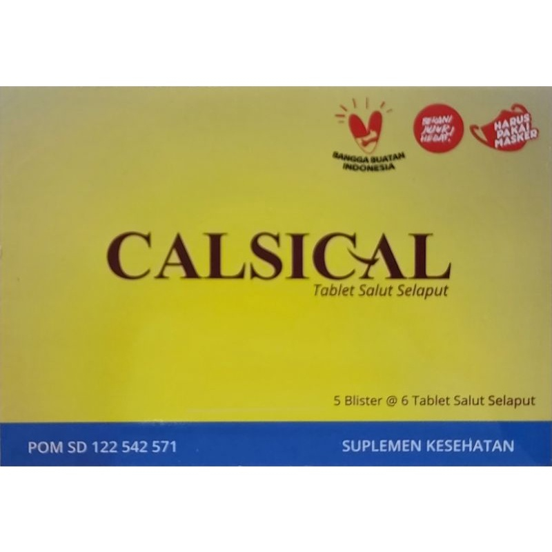 Jual Calsical Box 30's Tablet Metiska - Kalsium / Vitamin D3 / Suplemen ...