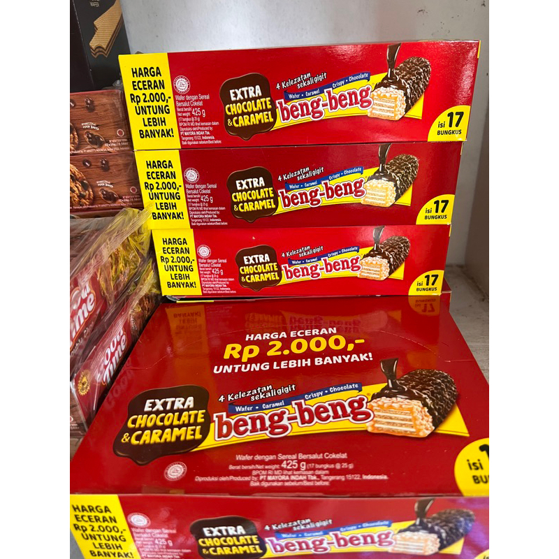 Jual Beng - Beng box extra chocolate & caramel isi 17pcs | Shopee Indonesia