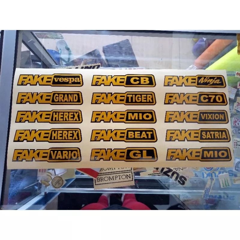 Jual stiker FAKE Viral | Shopee Indonesia