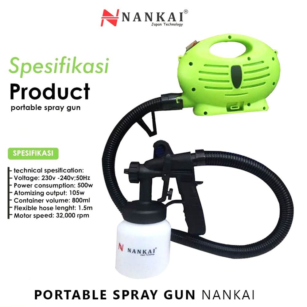Jual Nankai Japan Technology Spray Gun Portabel Paint Zoom Electric ...
