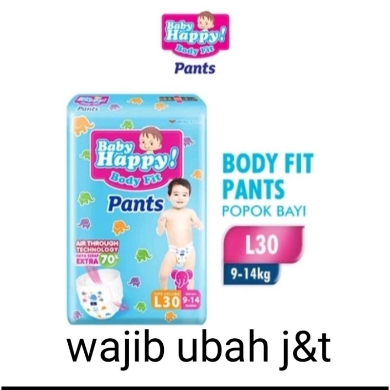 Jual Baby happy popok bayi body fit pants L30, M34 | Shopee Indonesia
