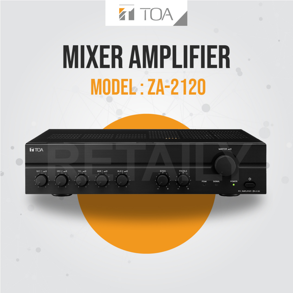 Jual TOA Mixer Amplifier Model ZA2120 - Garansi Resmi | Shopee Indonesia