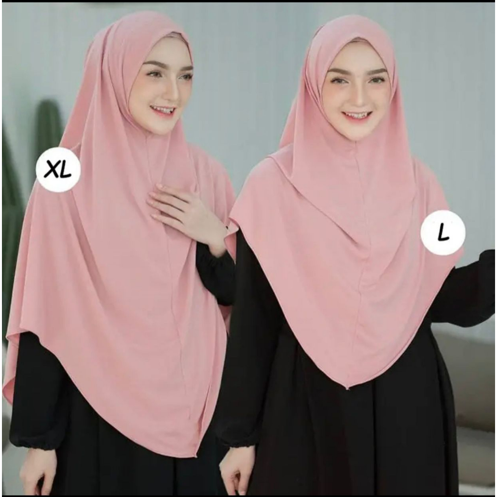 Jual Khimar Nadine Syari Jumbo Jersey Premium adem / Jilbab Hijab Bergo Instan Non pet | Shopee ...