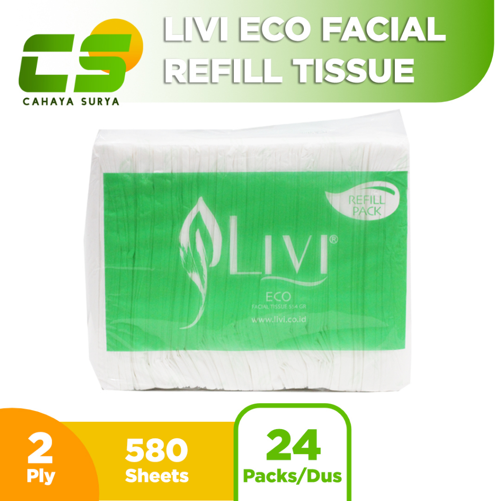 Jual TISSUE / TISU / TISUE LIVI ECO FACIAL REFILL PACK 600S - FIRST ...