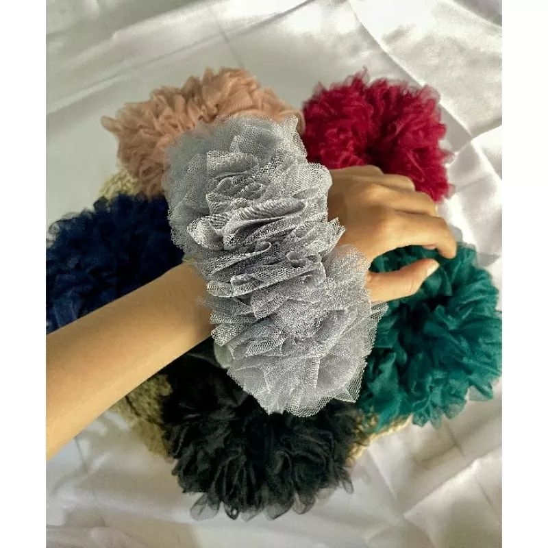 Jual Scrunchie Tile / Kucir Tile / Cepol Tile / Ikat Rambut Tile ...