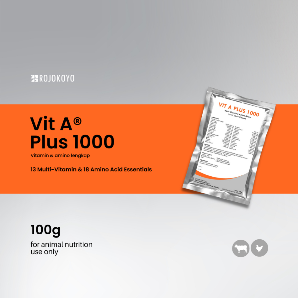 Jual Vit A Plus 1000 Pemacu Pertumbuhan & Produksi Hewan | Shopee Indonesia
