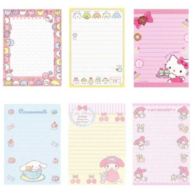 Jual Kertas Memo Cute Sanrio/ Paper Notes Lucu (Melody, Cinnamoroll ...