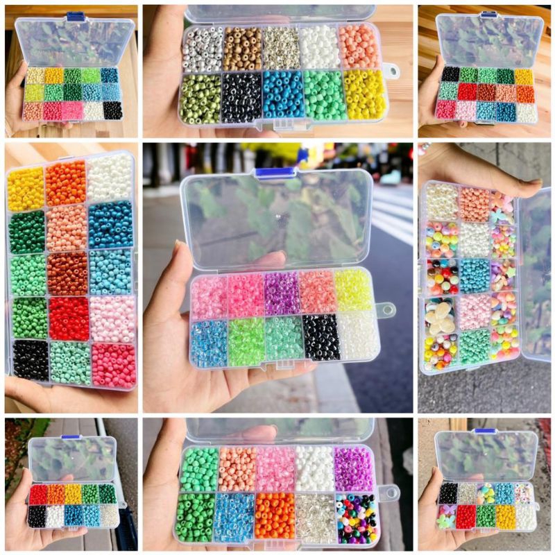 Jual Mote Pasir Set Box [Manik Payet Pasir / Manik KIT] 6/0 - 4 mm Full ...