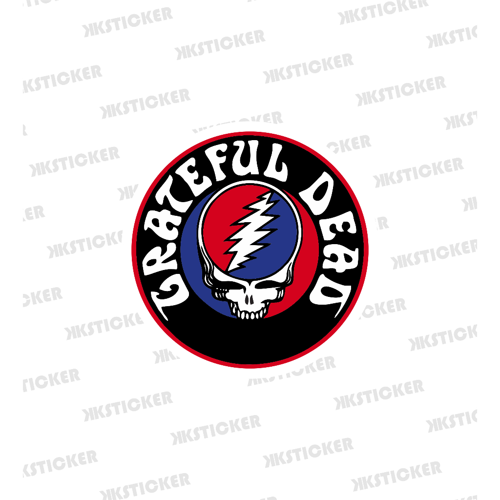Jual Sticker Grateful Dead | Stiker Vinyl Anti air + Laminasi | Shopee ...
