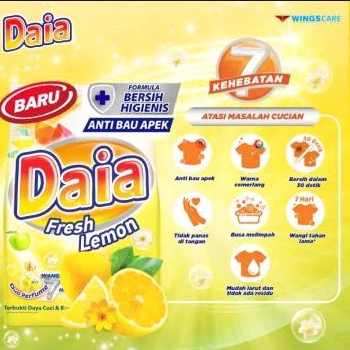 Jual detergent daia fresh lemon 800gram free piring cantik/daia ...