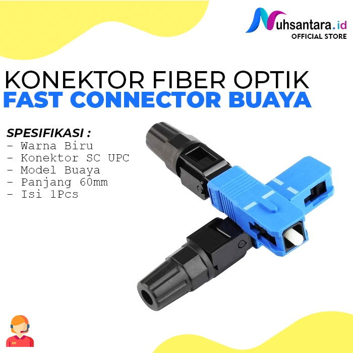Jual [𝐇𝐈𝐆𝐇 𝐐𝐔𝐀𝐋𝐈𝐓𝐘] Fast Connector Fastcon Buaya Fiber Optic Fast ...