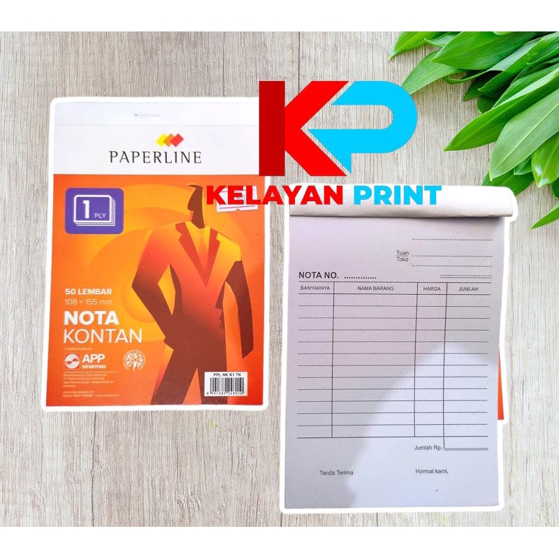 Jual NOTA 1 PLY PAPERLINE PER PAK (10 PCS) | Shopee Indonesia